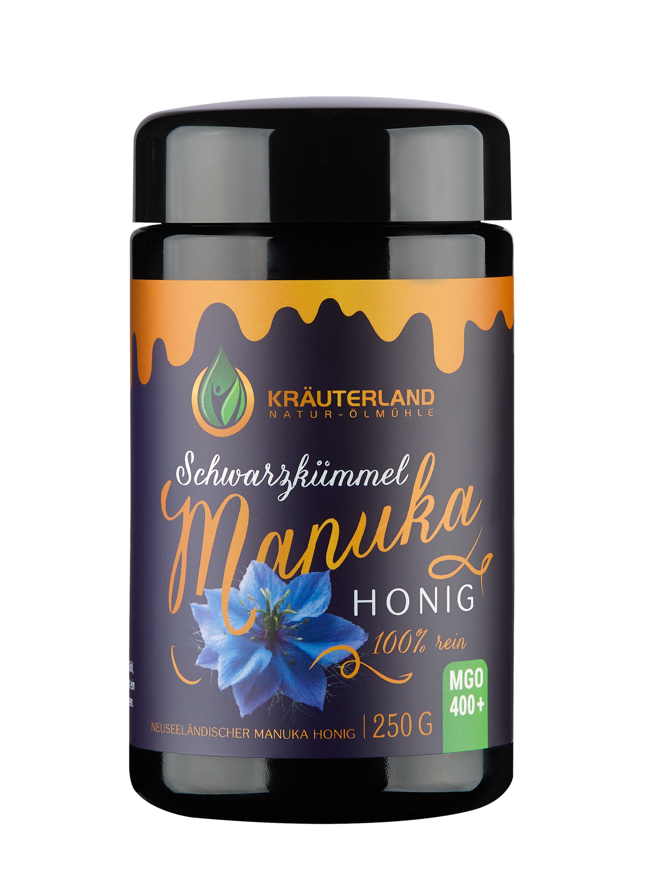 Kräuterland Schwarzkümmel Manuka Honig MGO 400+